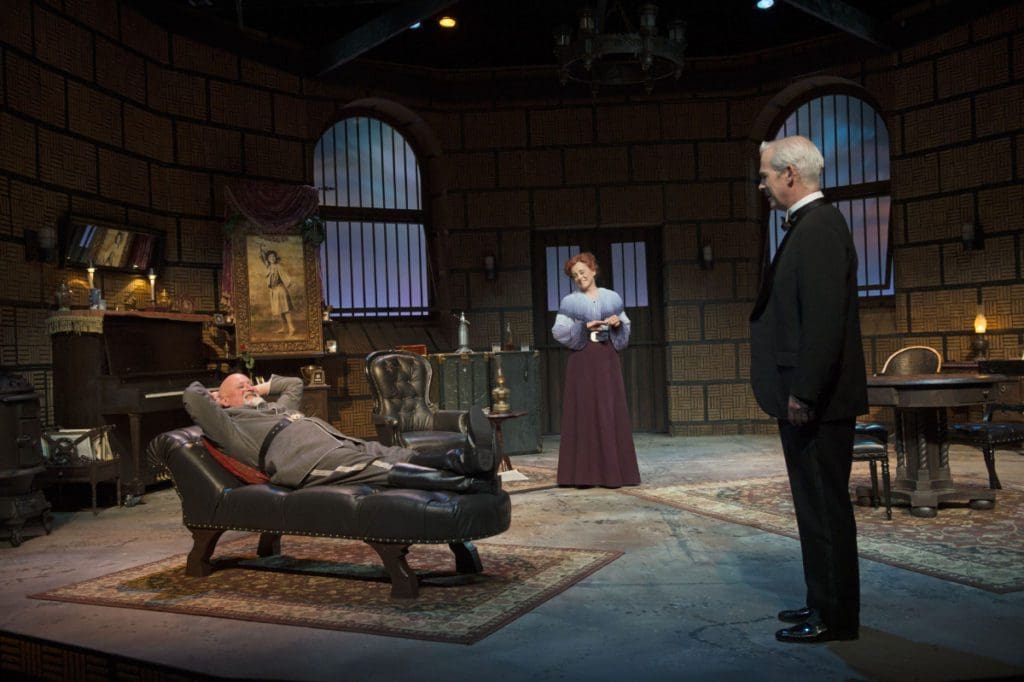 Jim Mezon as Edgar, Fiona Reid as Alice and Patrick Galligan as Kurt in ...